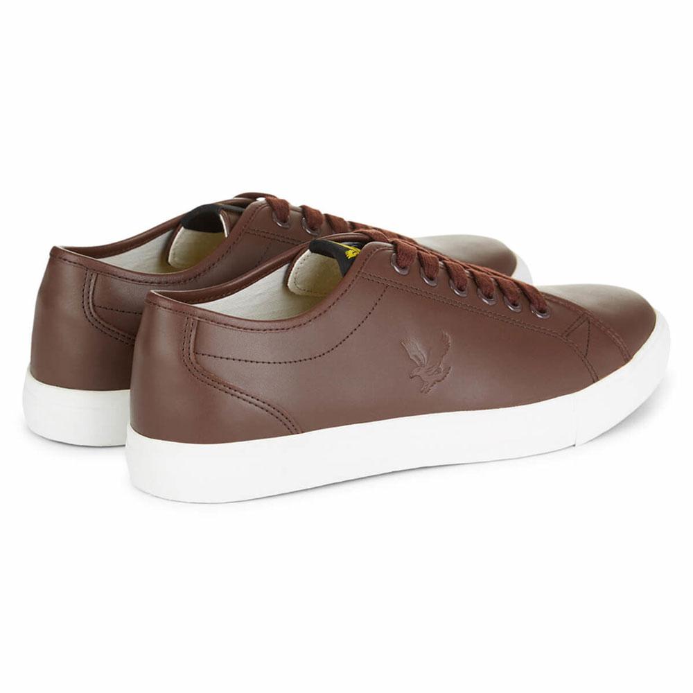 Lyle and Scott Teviot Leather Trainers - Brown FW311